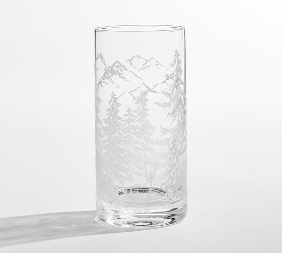 Rustic Forest Cocktail Glasses - Set of 4 | Pottery Barn