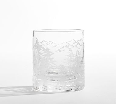 Rustic Forest Cocktail Glasses - Set of 4 | Pottery Barn