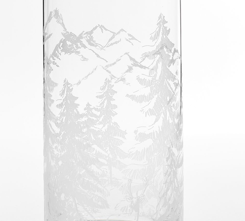 Rustic Forest Cocktail Glasses - Set of 4 | Pottery Barn