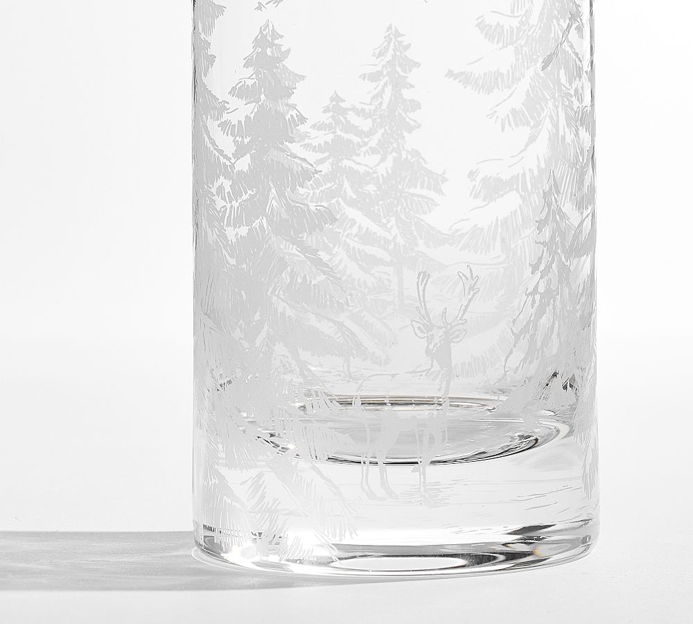 Rustic Forest Cocktail Glasses - Set of 4 | Pottery Barn
