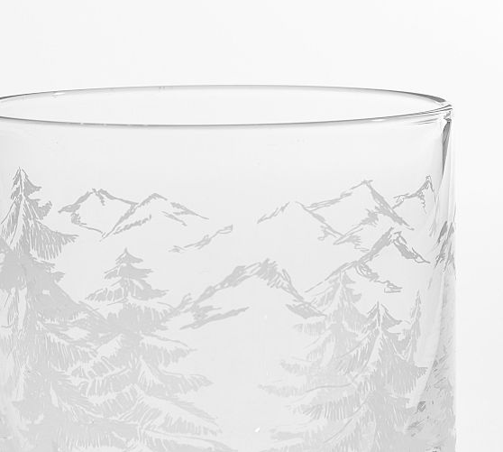 Rustic Forest Cocktail Glasses - Set of 4 | Pottery Barn