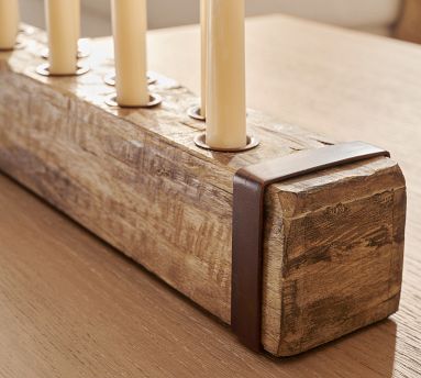 Woodbine Taper Centerpiece | Pottery Barn