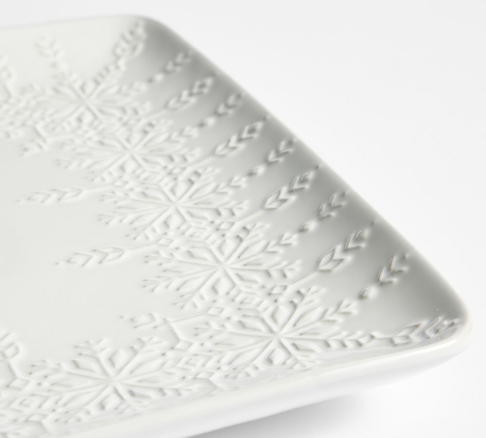 Fair Isle Embossed Rectangular Platter | Pottery Barn