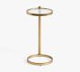 Everson Round Glass C-Table | Pottery Barn