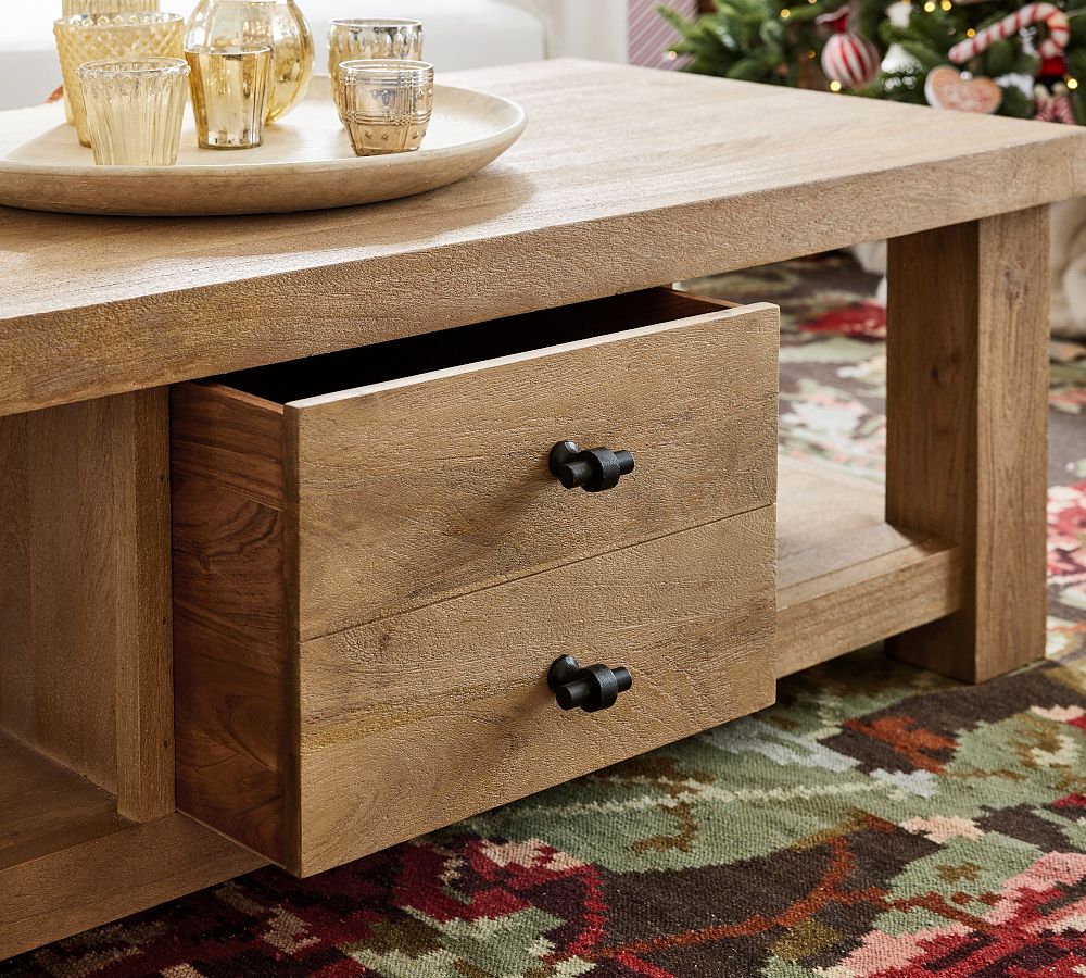 Oakleigh Rectangular Coffee Table Pottery Barn 6874