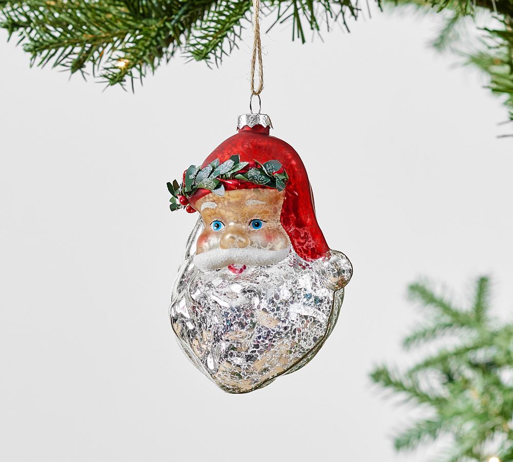 Nostalgic Santa Ornaments - Set of 2 | Pottery Barn
