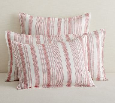 Hawthorn Striped Cotton Sham | Pottery Barn