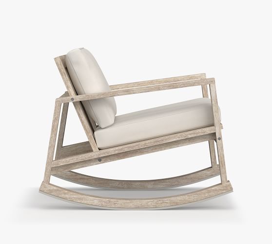 Indio Eucalyptus Rocking Outdoor Lounge Chair | Pottery Barn