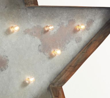 Galvanized Marquee Star | Pottery Barn