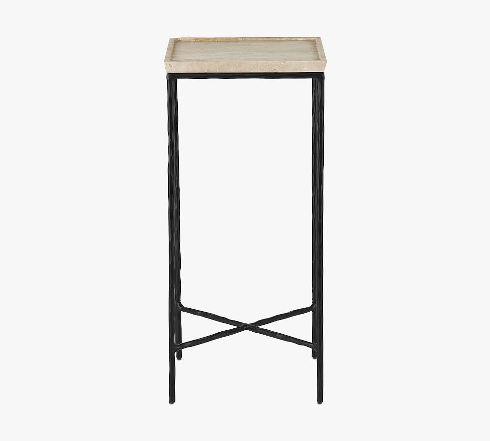 Tate Square Marble Accent Table | Pottery Barn