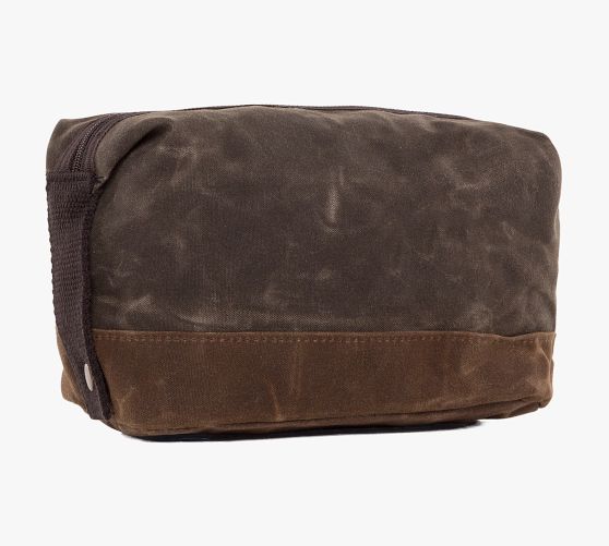 Brixton Waxed Canvas Weekender Bag & Dopp Kit | Pottery Barn