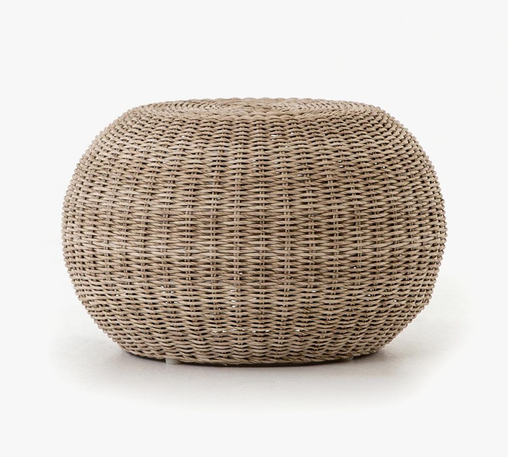 Encinitas Round Accent Stool | Pottery Barn