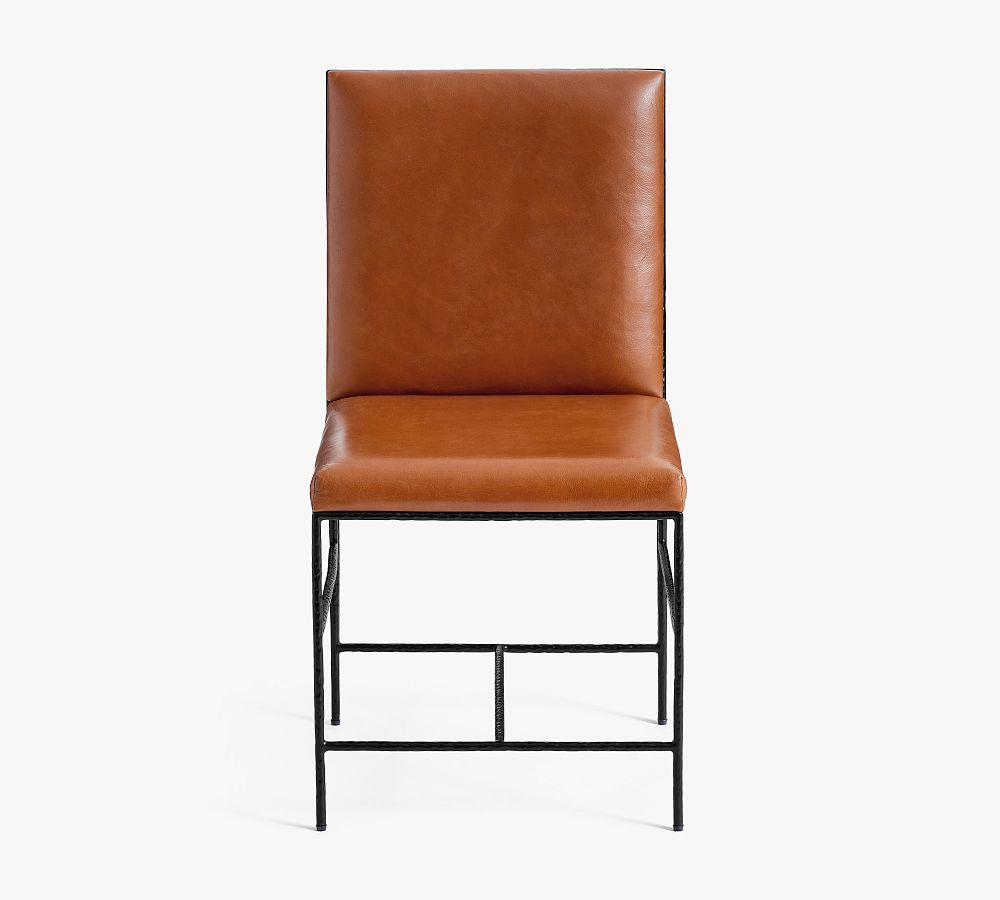 Rockwell Leather Dining Chair | Pottery Barn