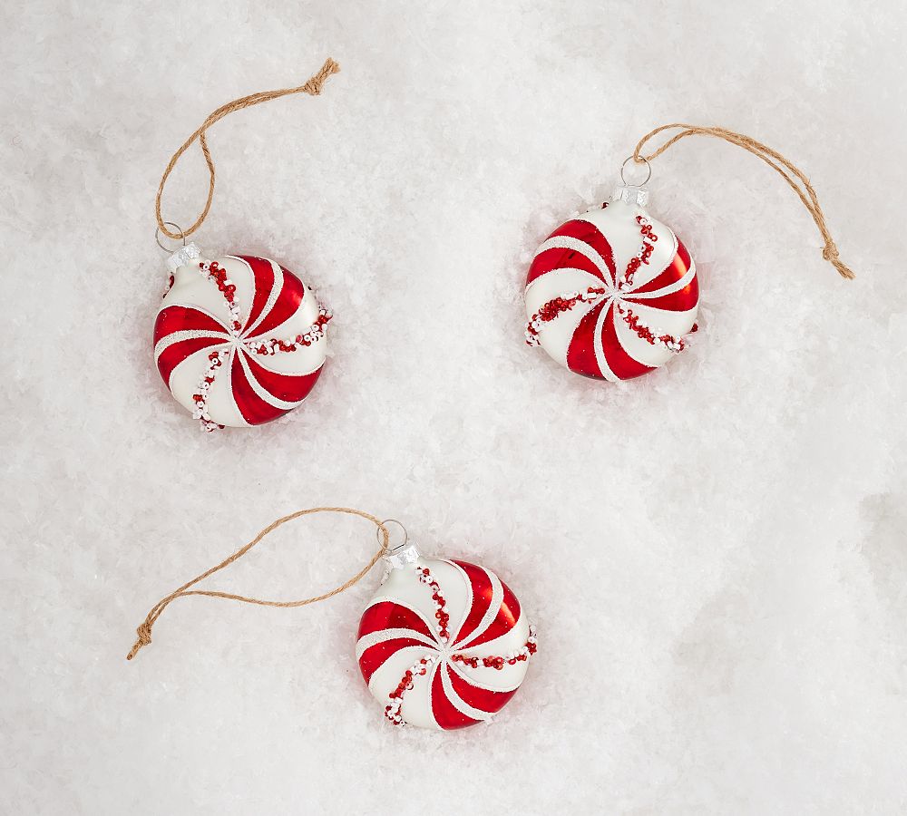 Mercury Peppermint Ornament | Pottery Barn