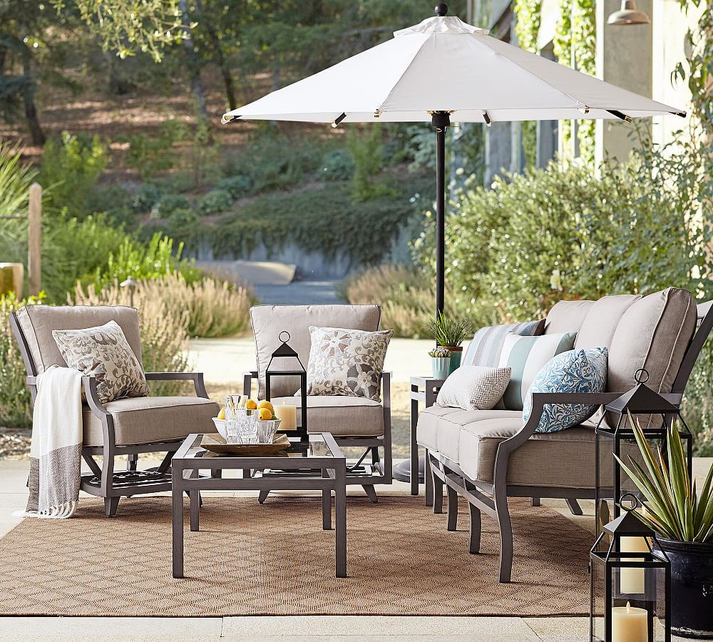 Canyon Metal Spring Lounge Chair | Pottery Barn