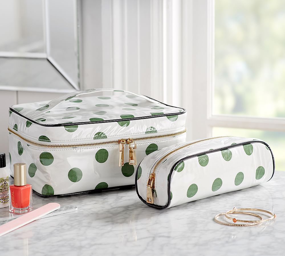 Polka Dot Print Train Case - Set of 2 | Travel Accessories | Pottery Barn