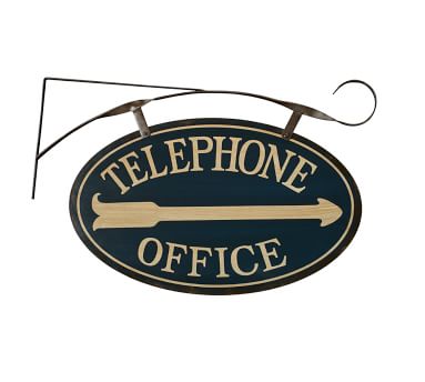 Telephone Office Sign | Wall Decor | Pottery Barn