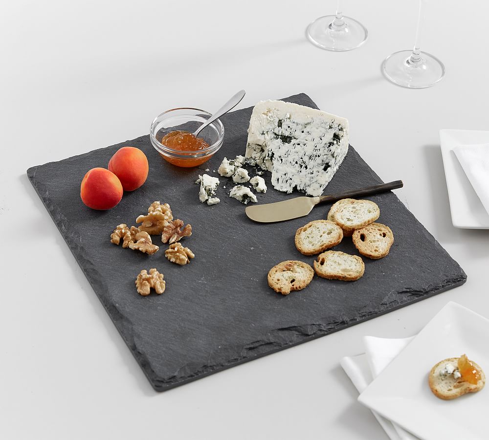 Slate Square Charger Plates | Pottery Barn