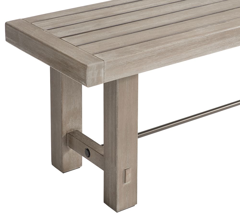 Abbott Concrete & FSC® Acacia Gray Chunky Leg Dining Table + Huntington ...