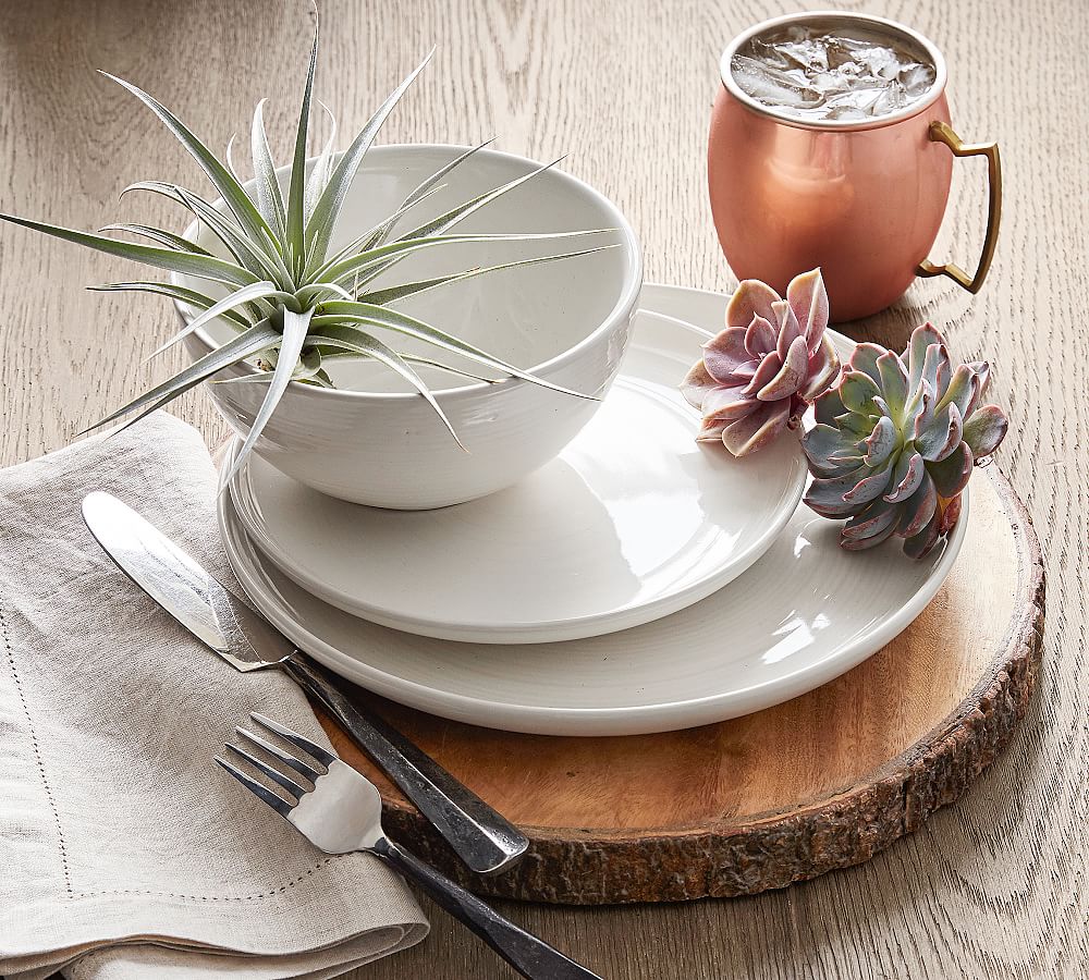 Joshua Stoneware Dinner Plates | Pottery Barn