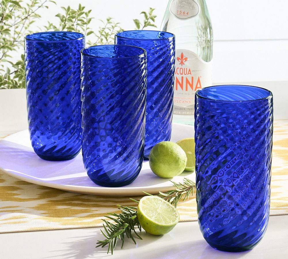 Twist Outdoor Drinking Glasses - Set of 4 | Pottery Barn