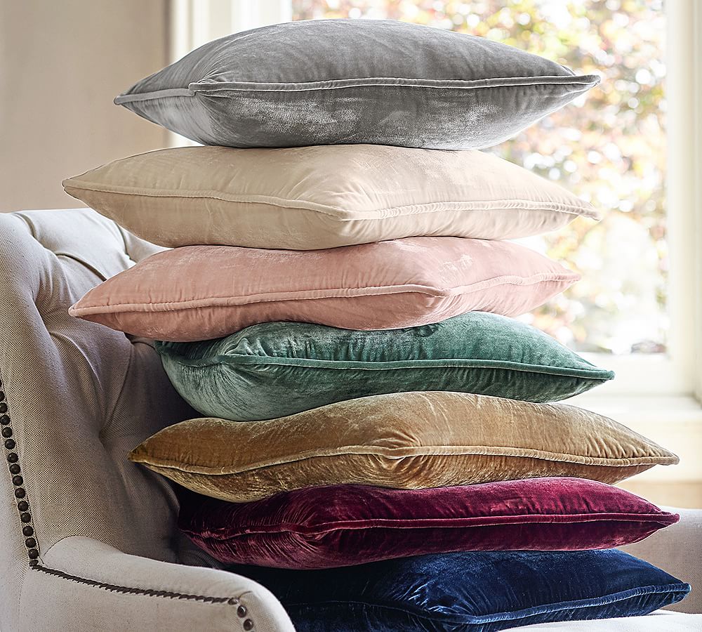 Pottery Barn Velvet Pillows