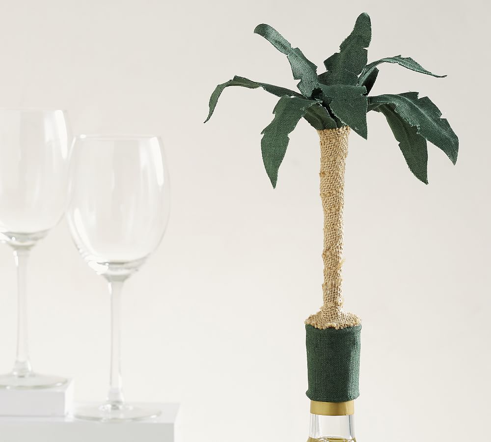 Palm Tree Wine Stopper| Wine Accessories | Pottery Barn