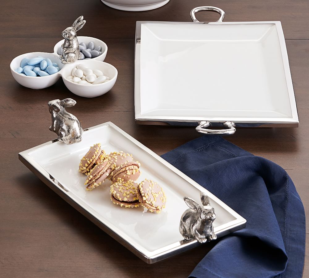 Georgia Rectangular Tray With Handles | Pottery Barn