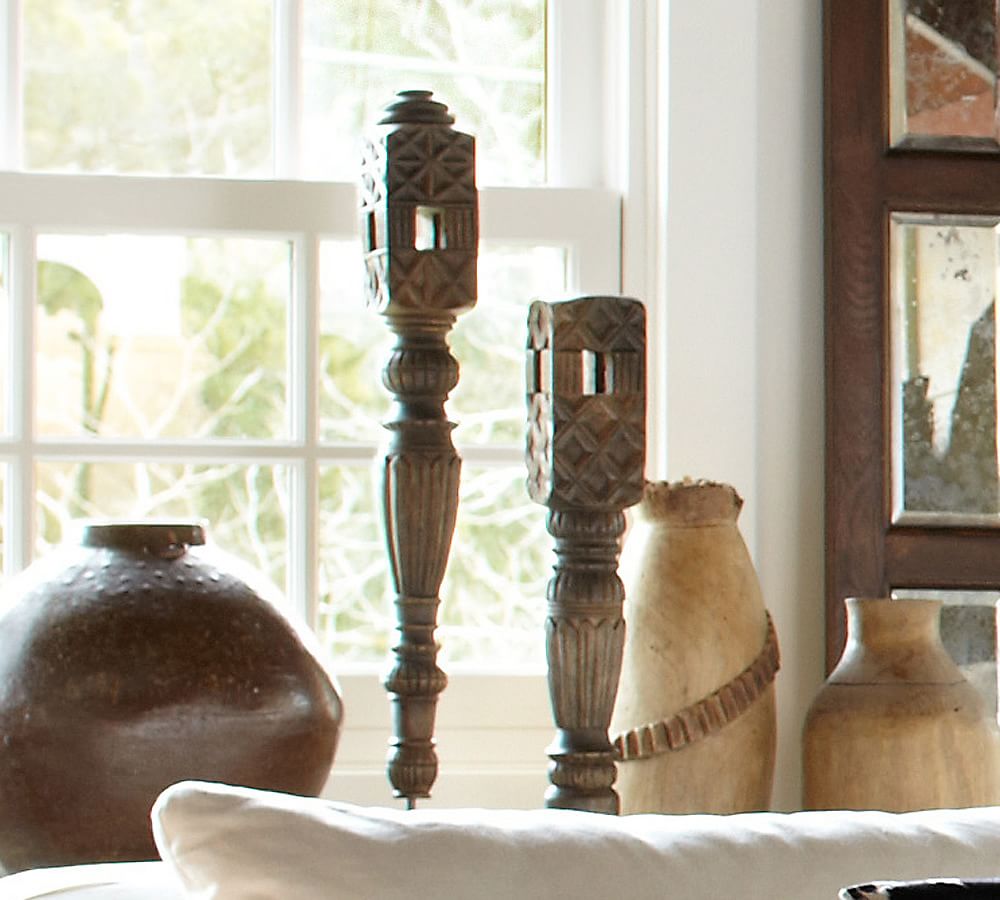 Carved Table Legs on Stand | Pottery Barn