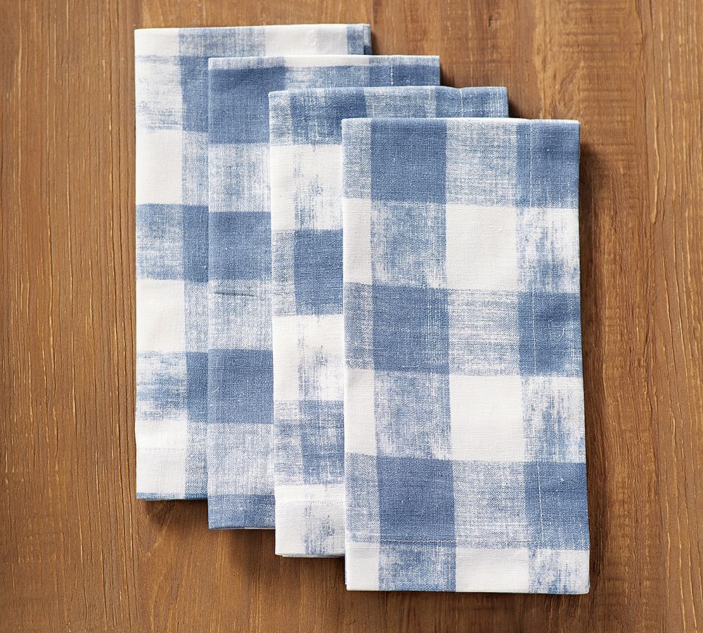 Rhett Check Napkin, Set of 4 | Pottery Barn
