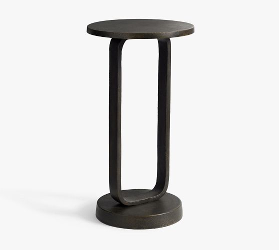 Ace Round Metal Accent Table | Pottery Barn