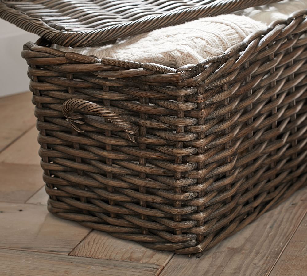 Aubrey Handwoven Lidded Baskets | Pottery Barn
