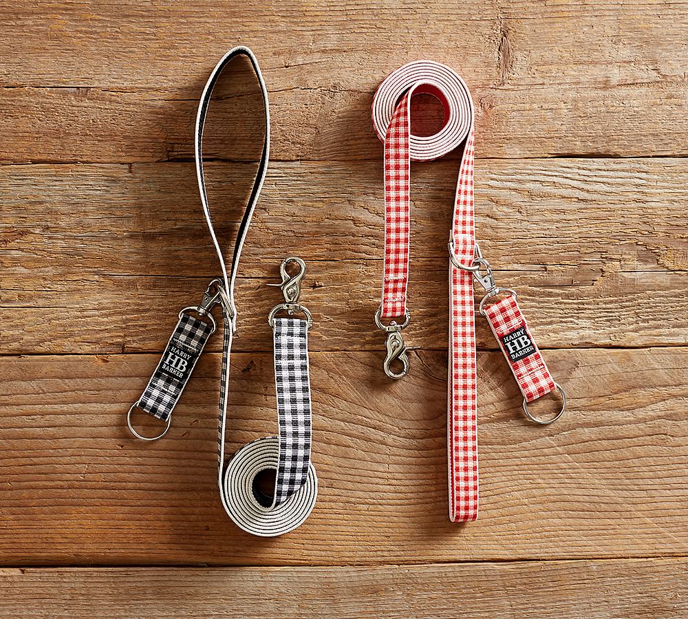 Harry Barker Gingham Leash | Pottery Barn