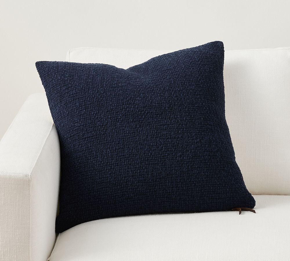Textured Solid Slub Pillow | Pottery Barn