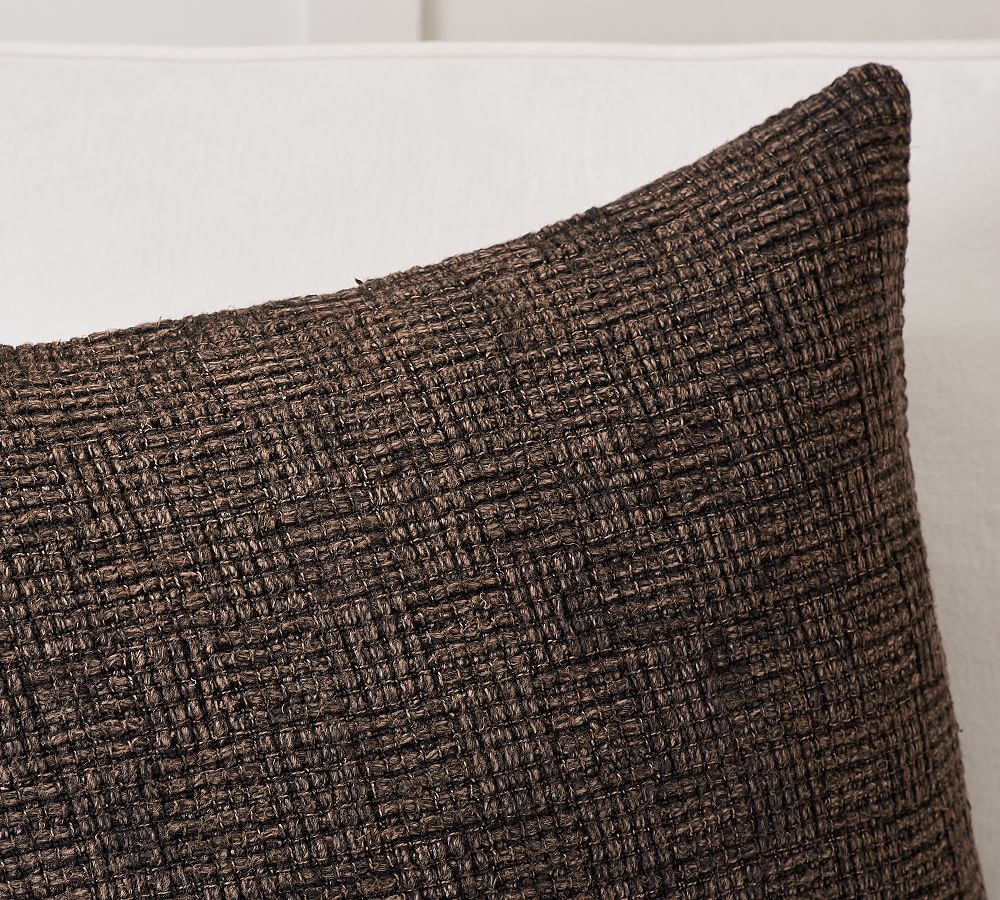Ivy Linen Textured Pillow Cover | Pottery Barn