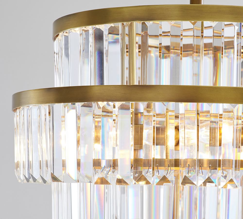 Gemma Crystal Round Chandelier | Pottery Barn