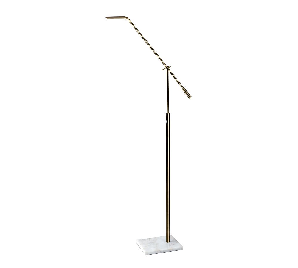 Post LED Marble Floor Lamp | Pottery Barn