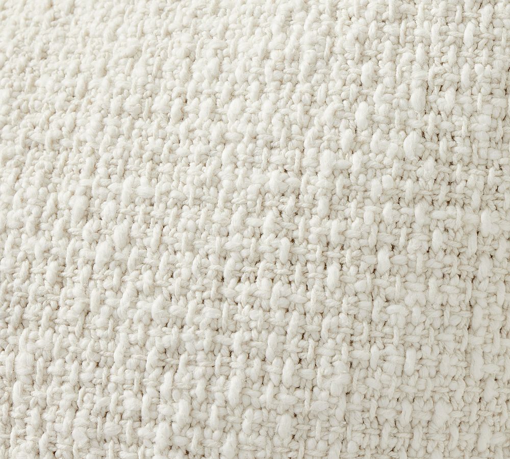 Textured Solid Slub Pillow | Pottery Barn