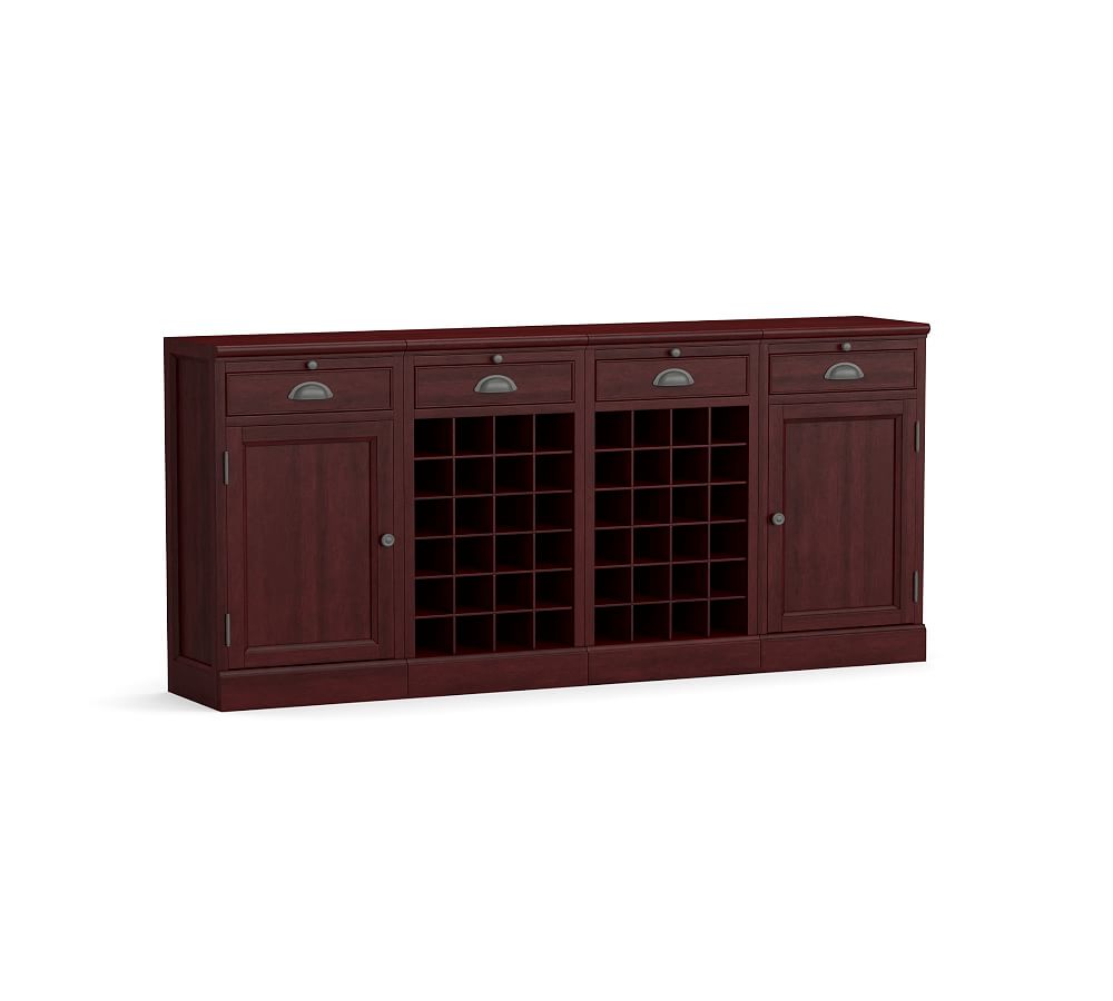 Modular Bar 72” Buffet With Double Wine Grid | Pottery Barn