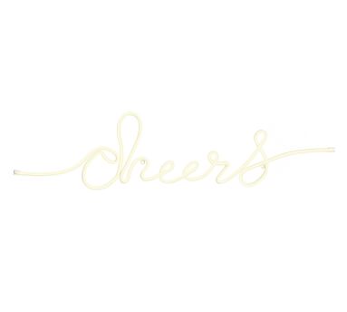 Lit Cheers Sign | Pottery Barn
