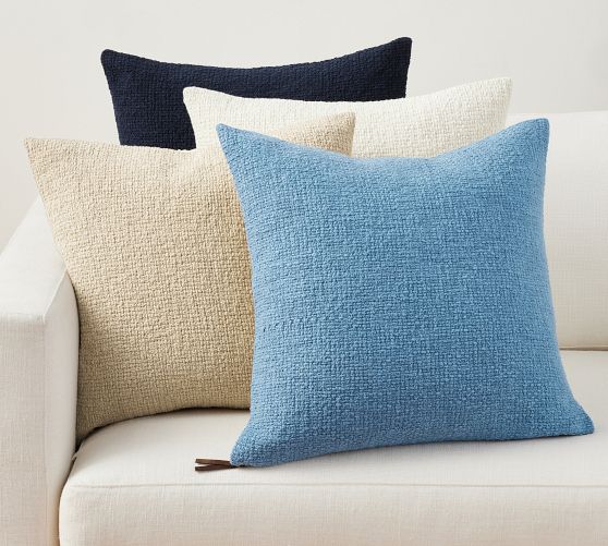 Textured Solid Slub Pillow | Pottery Barn