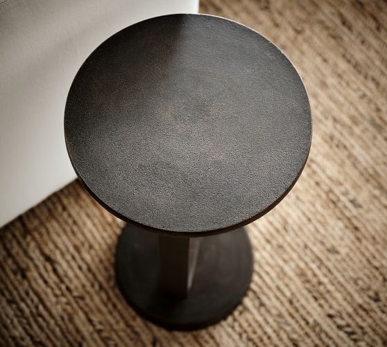 Ace Round Metal Accent Table | Pottery Barn