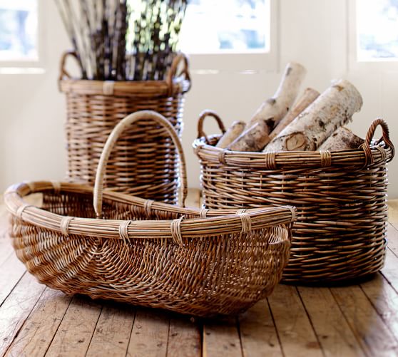 Chelsea Large Oval Storage Basket | Pottery Barn