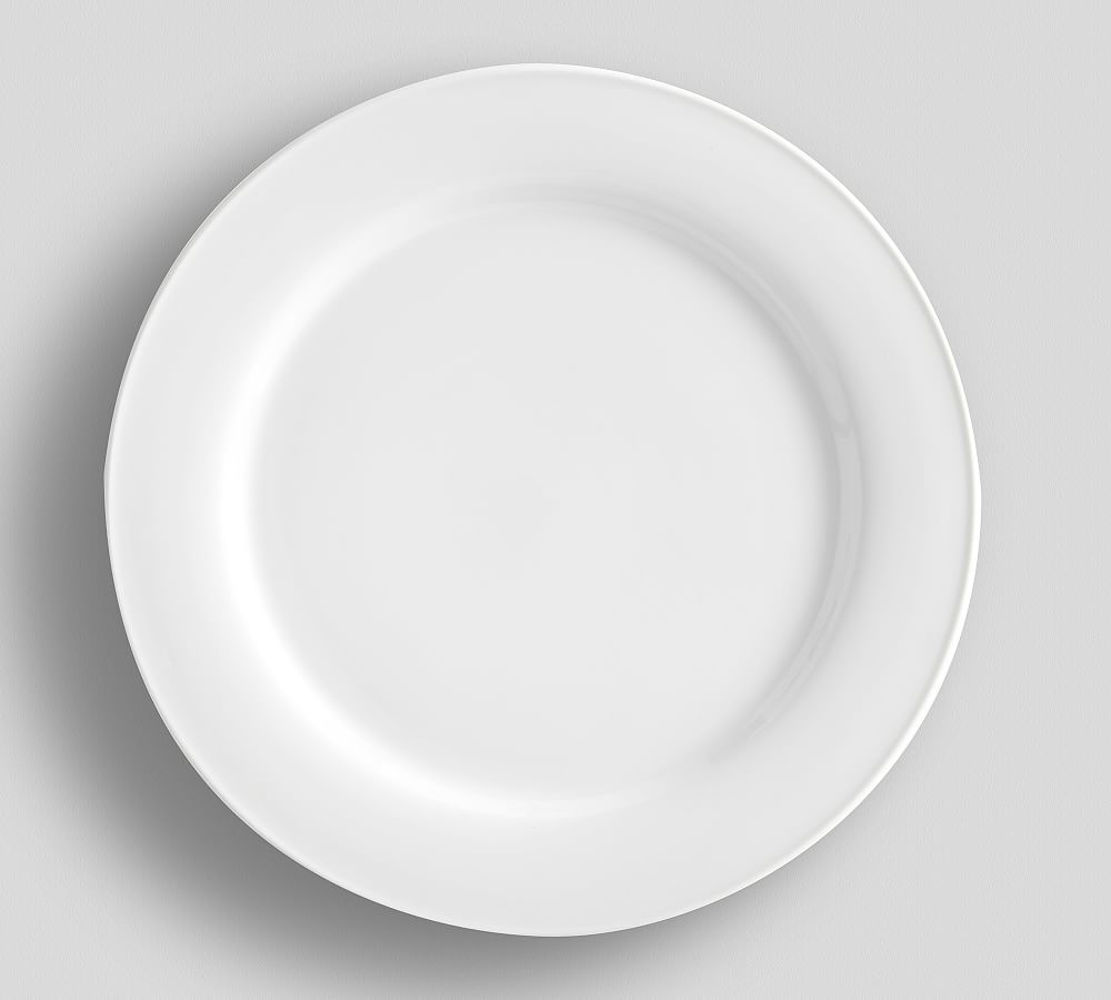 Great White Traditional Dinner Plate | Pottery Barn