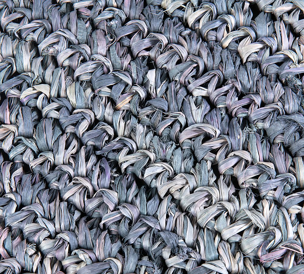 Raffia X-Base Accent Stool | Pottery Barn