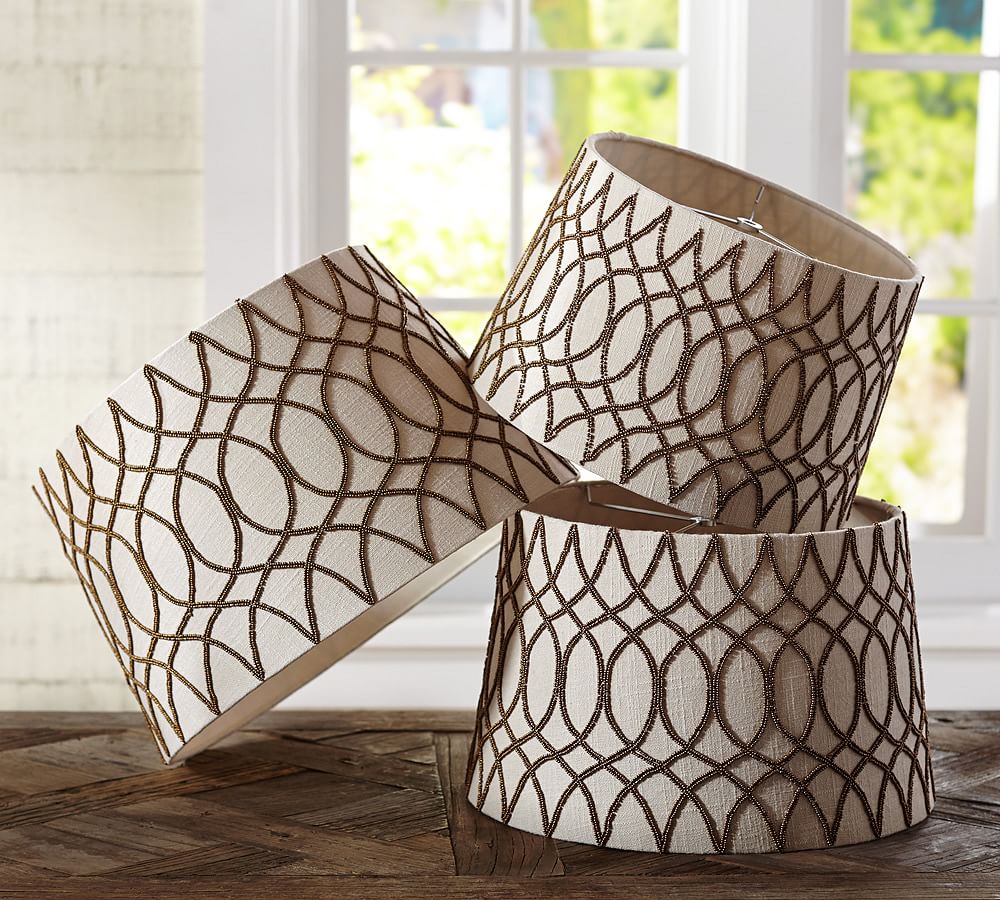 Veronica Beaded Tapered Drum Shade | Pottery Barn