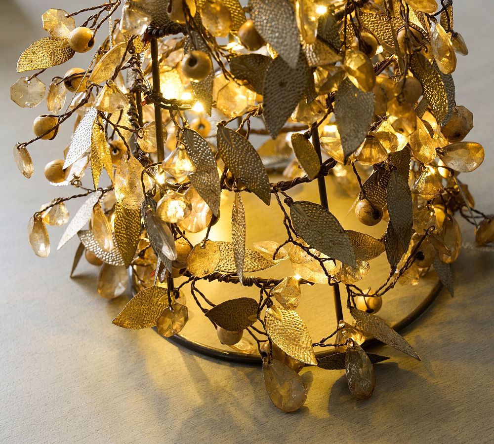 Lit Rustic Leaf Trees | Pottery Barn