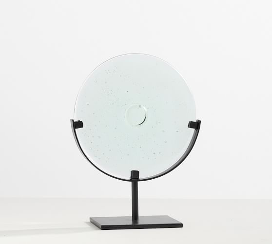 Glass Disk on Stand | Pottery Barn