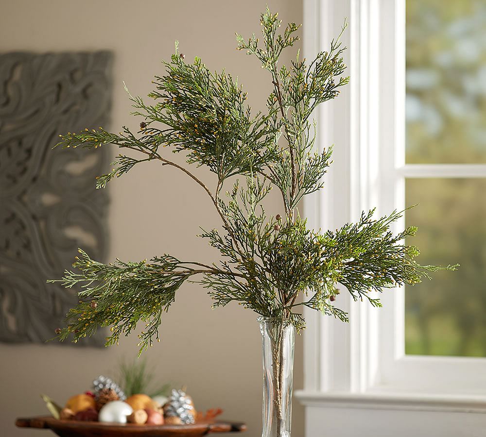Faux Juniper Branch | Artificial Flowers | Pottery Barn