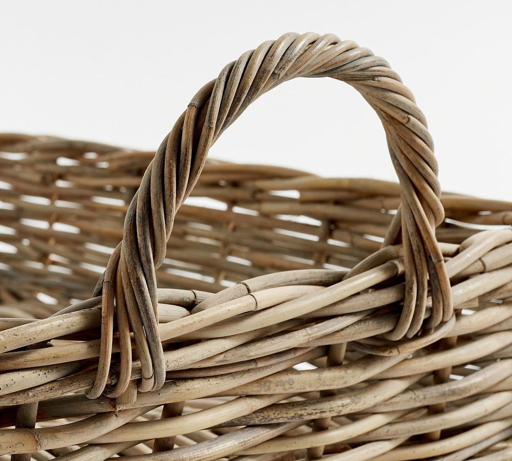 Landry Handwoven Rattan Tray | Pottery Barn